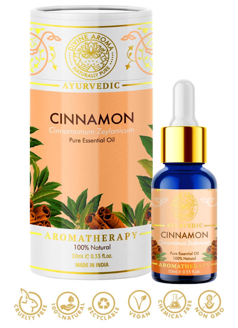 Divine Aroma Cinnamon (Bark) Essential Oil | 100% Pure & Natural | For ...