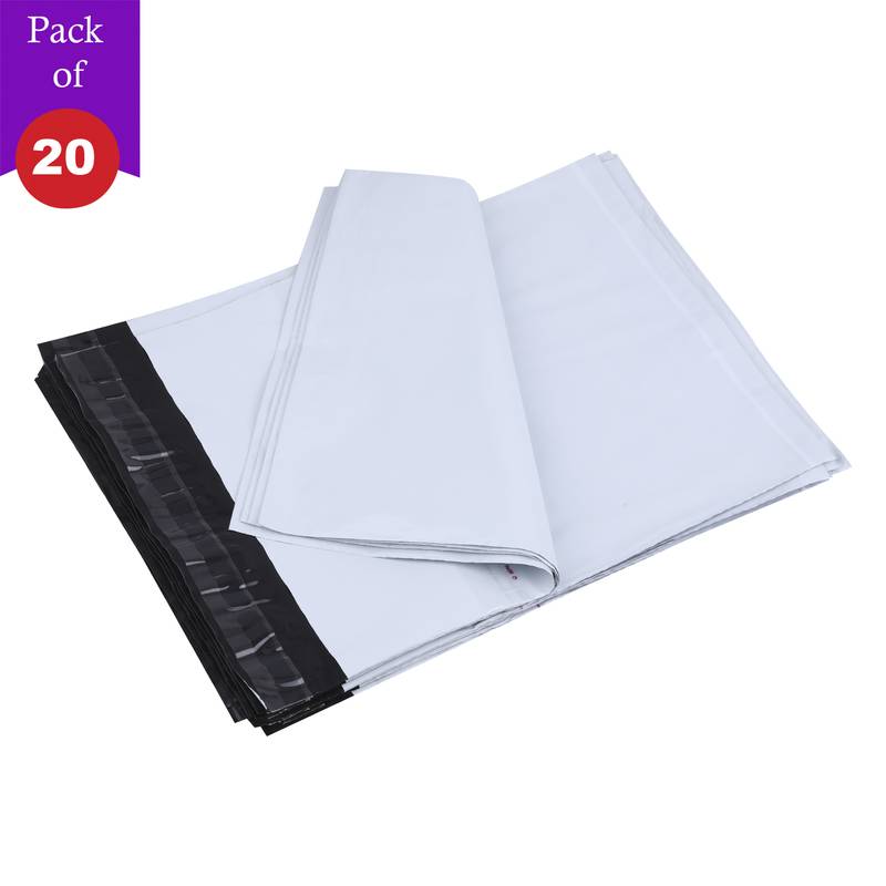 pack of 20 Economy Polybag 10x8(10x8 inches) with Document Pouch POD ...