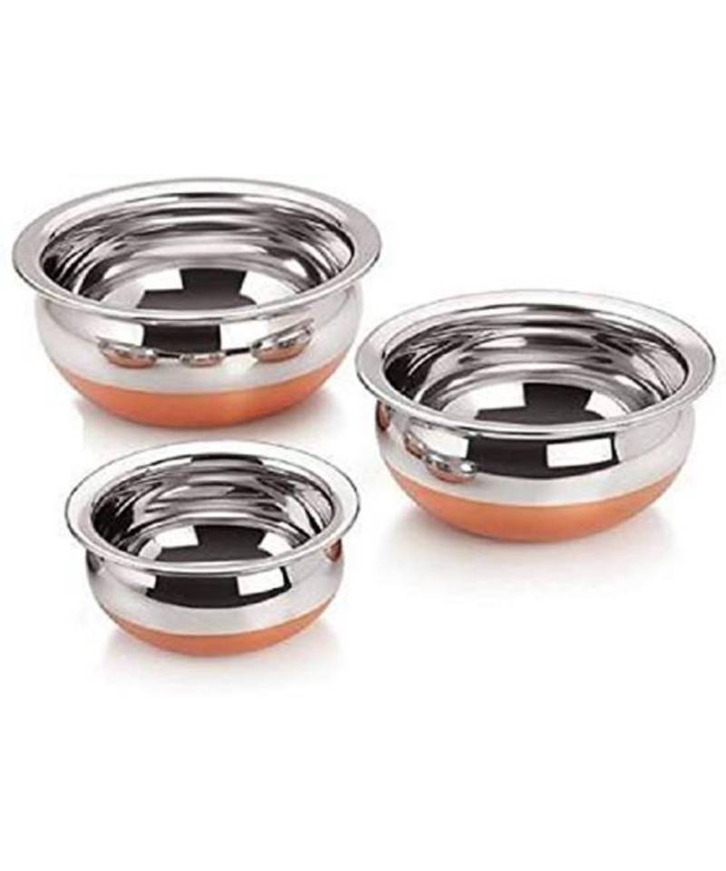 Stainless Steel Handi Set (2.1, 1.6, 1.1, 0.8, 0.5 Liters) - Disha ...