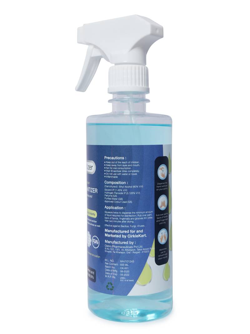 Safitizer Antibacterial Germ Kill Spray (No Gas) Safe on Skin, Safe on ...