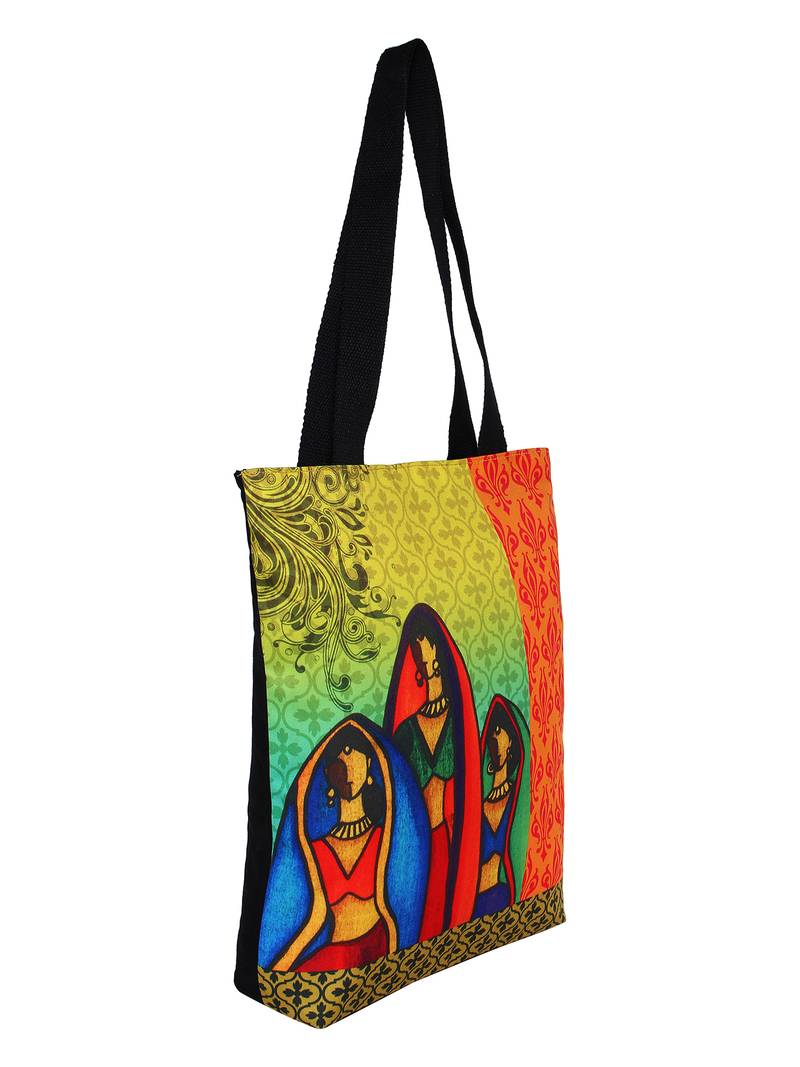 Multicolour Tote bag -Ethnic Collections of Bags - SABHYATA - 3288770