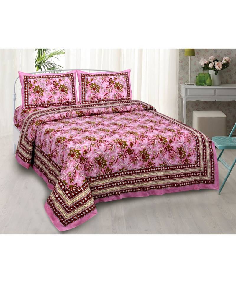 multicolor floral print King size bed sheets - RIDAN - 3314004