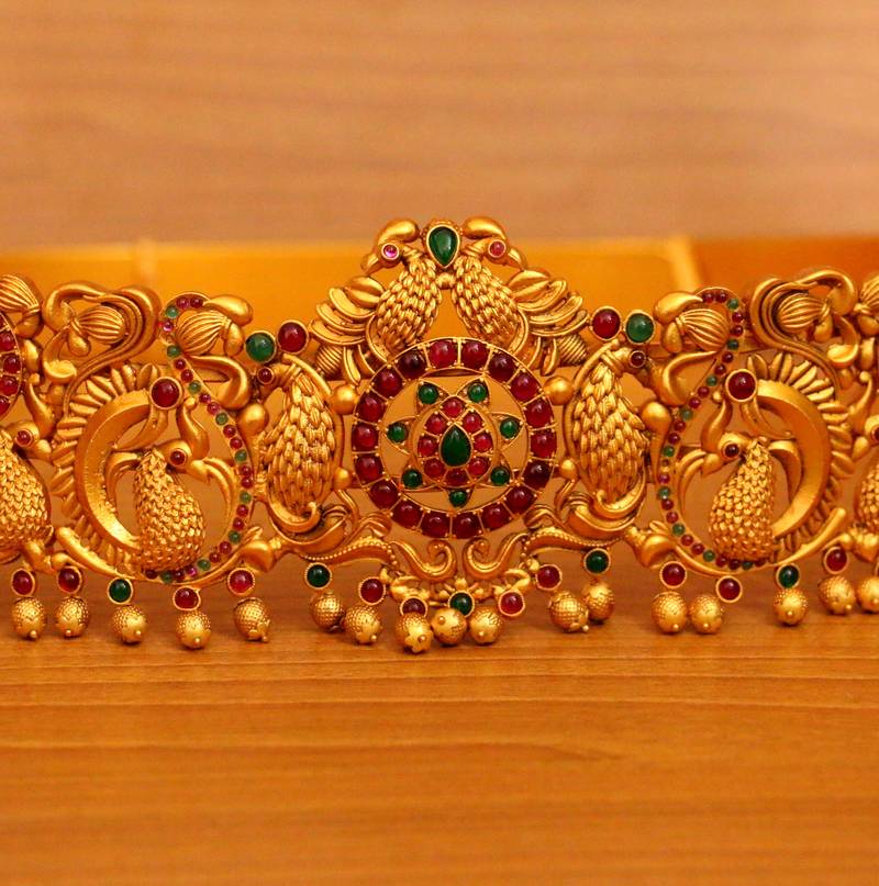 Multicolor ruby waist-belt - Sanvi Jewels - 3319821