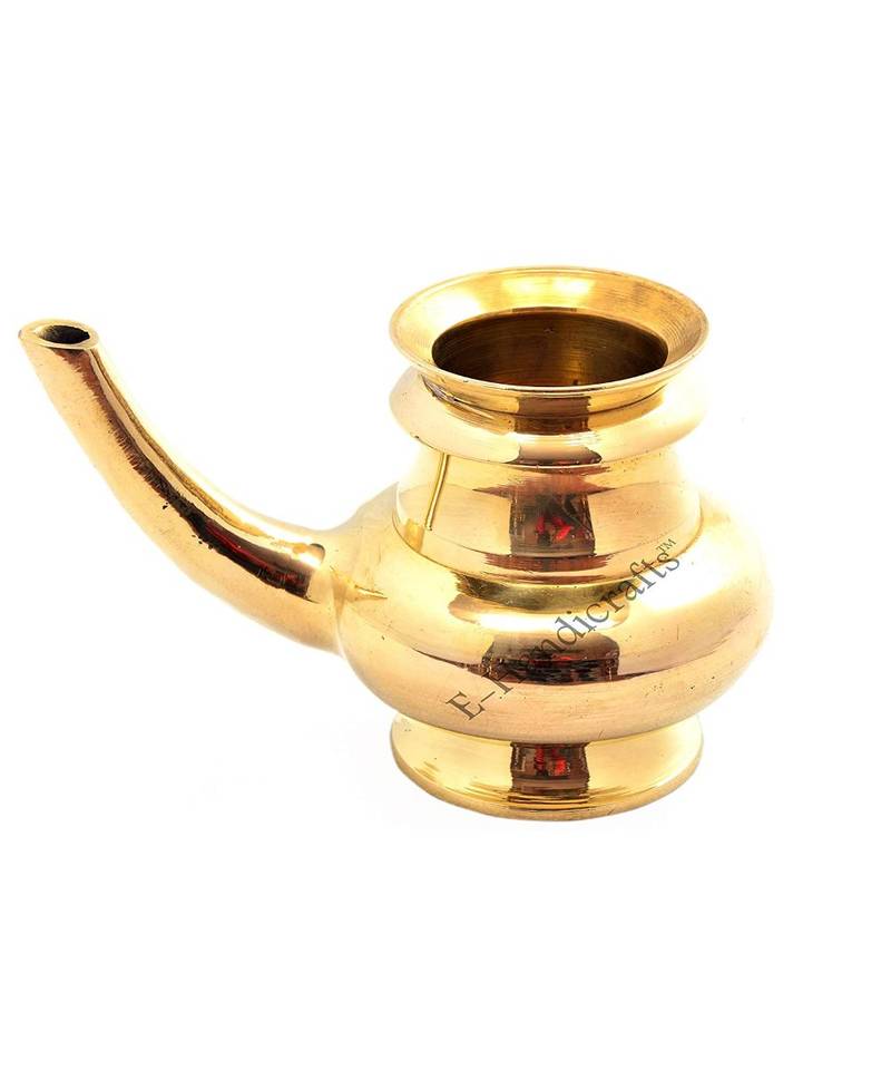 E-Handicrafts Pure Brass Lota Pot (4.5 x 7 inch HxB) - E-Handicrafts ...