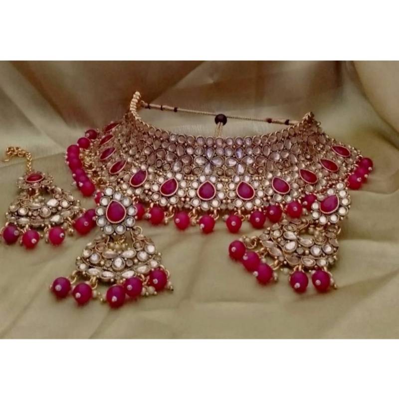 Maroon crystal necklaces - Jewel City - 3323820