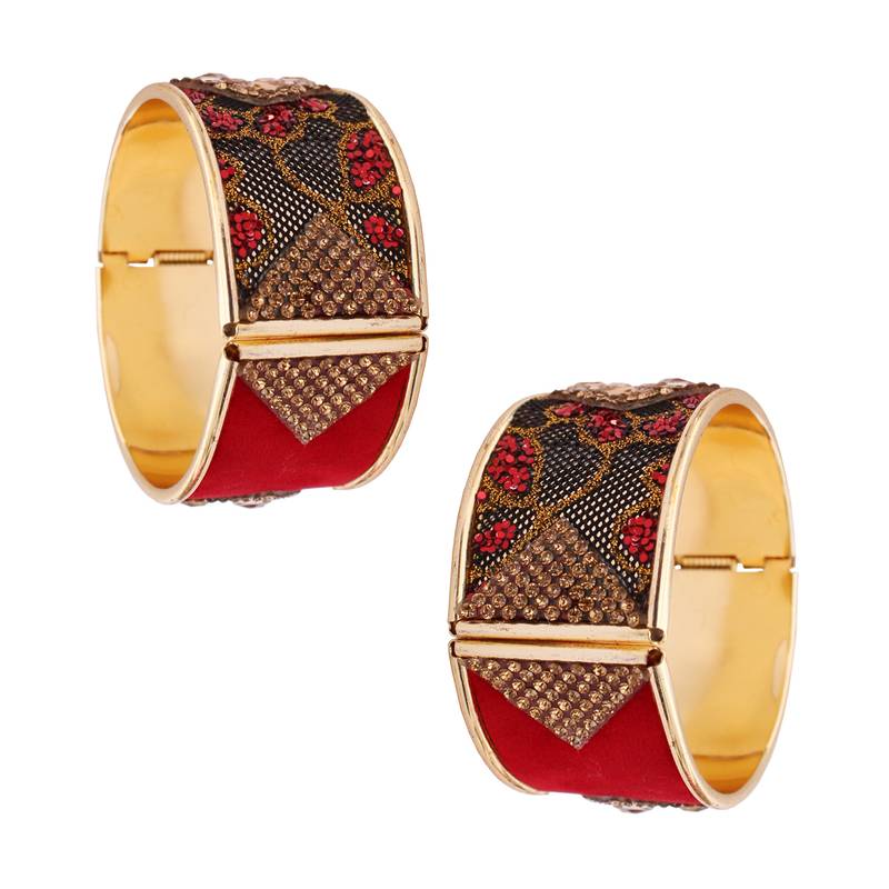 Maroon bangles-and-bracelets - Soni Craft And Jewels - 3332625