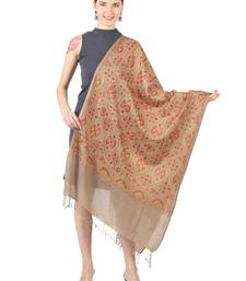 Women's Pashmina Fine Wool, Nalki Embroidery Needle work Stole, Scarf ...