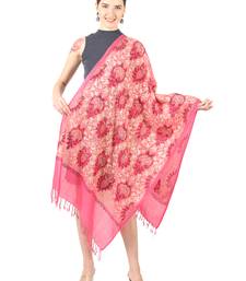 Women's Pashmina Fine Wool, Nalki Embroidery Needle with Zari work ...