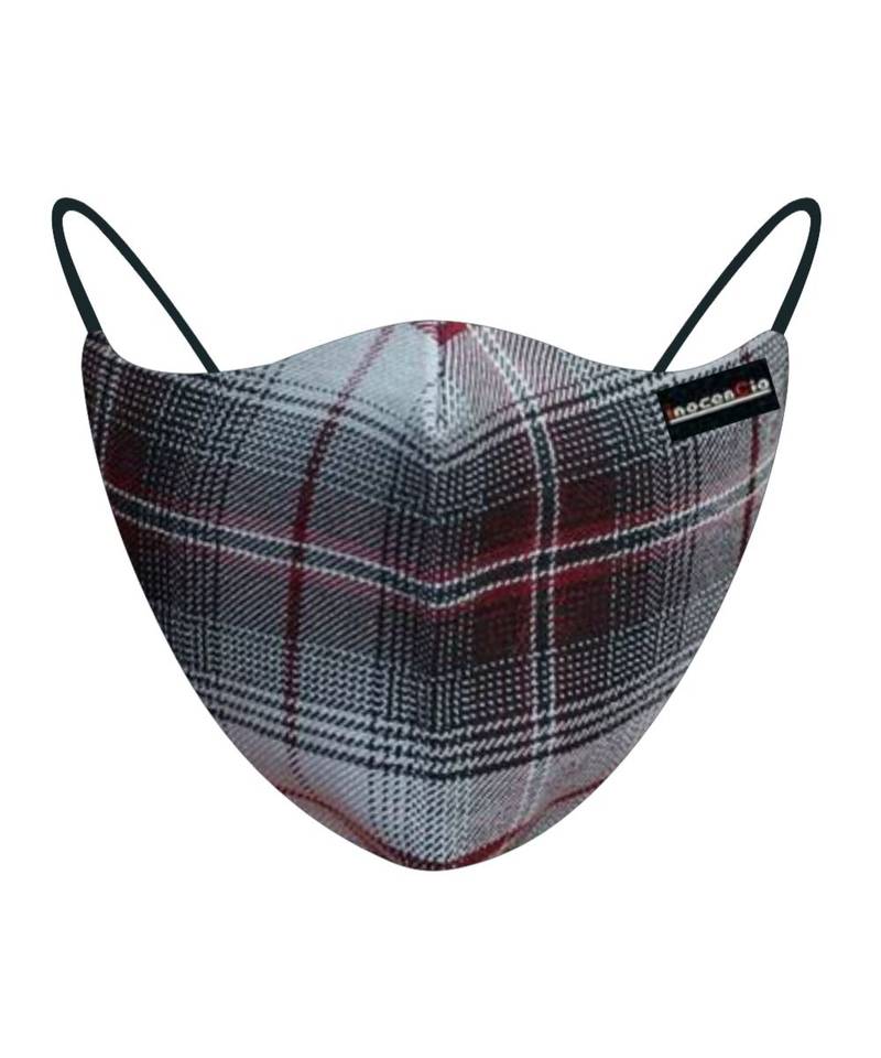 Maroon Twin Layered Community Face Mask for Adult - InocenCia - 3296096