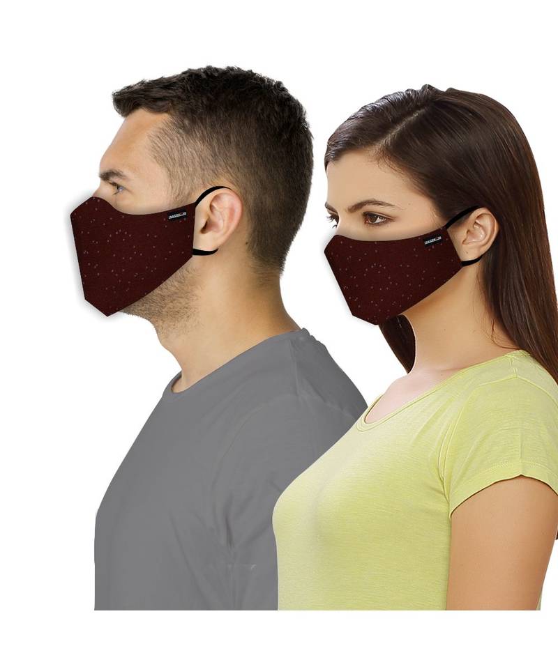 Brown Twin Layered Community Face Mask for Adult - InocenCia - 3296121