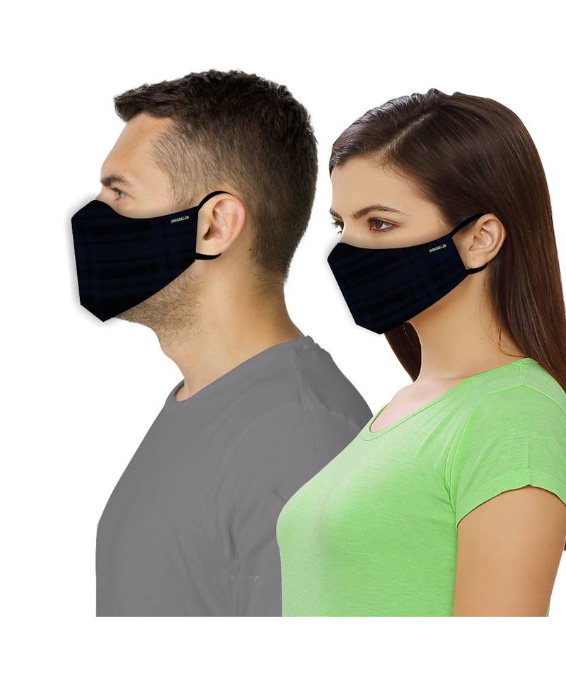 Dark Grey (Pack of 10) Twin Layered Community Face Mask for Adult ...