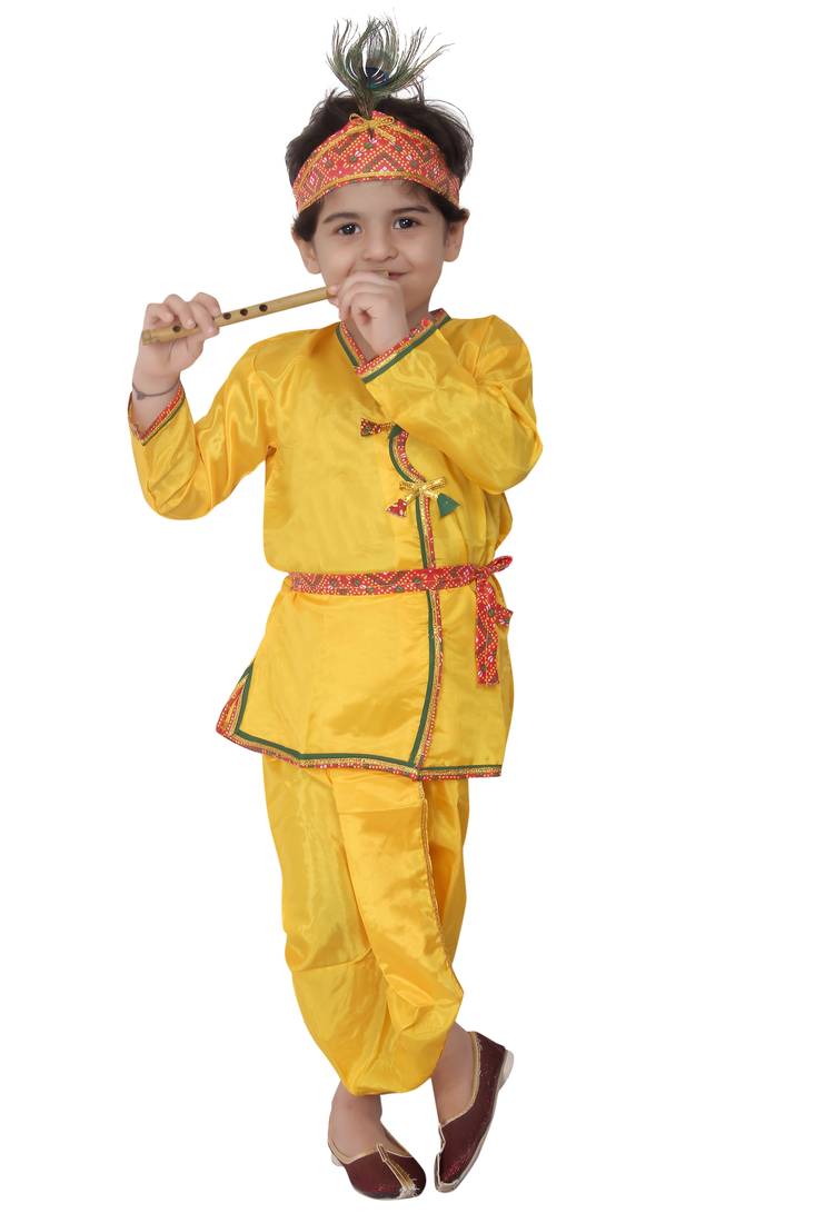 multicolor Boys Ethnic Dhoti Kurta Set - Kute Kids - 3352038