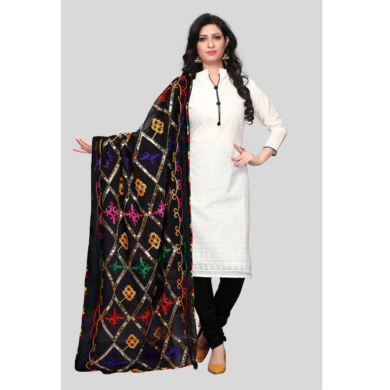 White chikankari cotton salwar - Leeza Store - 3364984