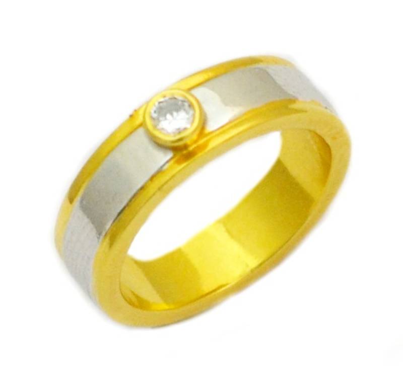 Pointer Two Tone Band - Dilan Jewels - 465916