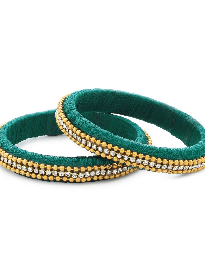 Green bangles-and-bracelets - Akshara - 3373598