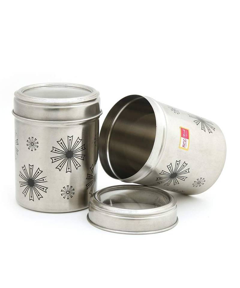 KCL Freedom Canister Stainless Steel Container/Storage/Deep Dabba/SEE ...