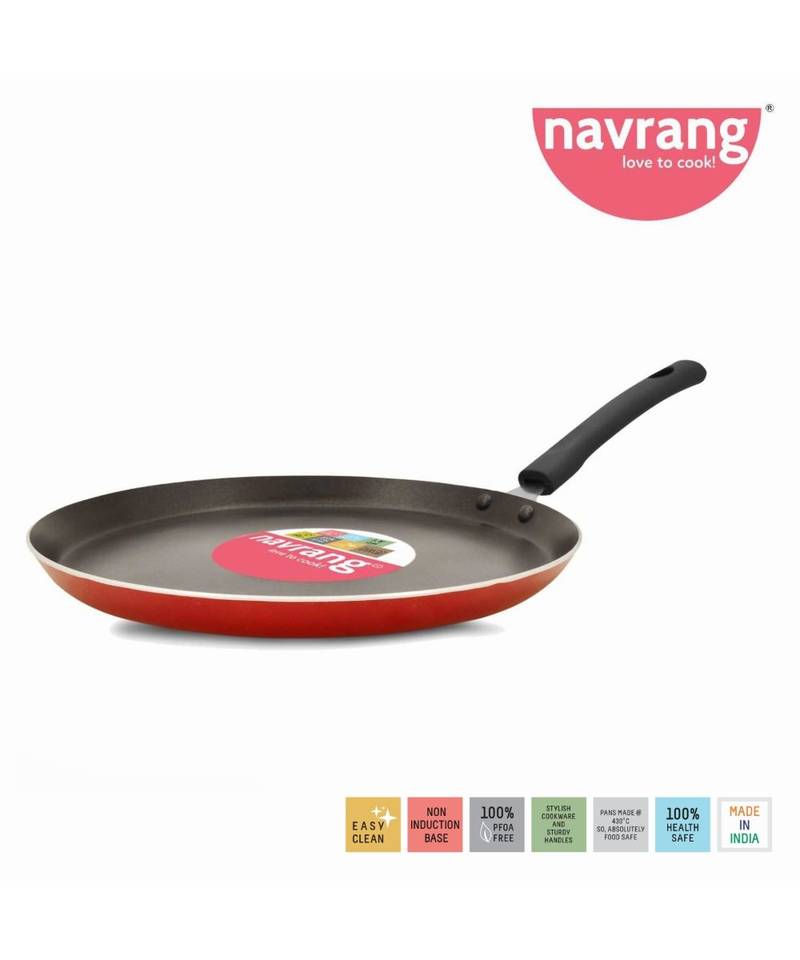 Navrang Cookware Set (PTFE (Non-stick), Aluminium, 3 - Piece) - NAVRANG ...