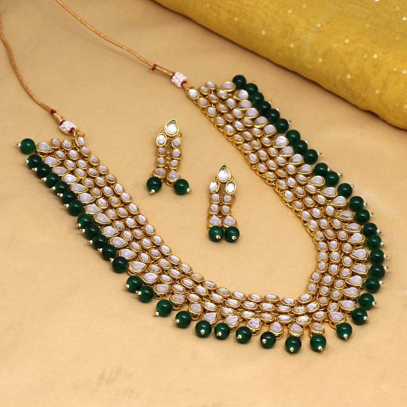 Green necklace-sets - Jaipur Mart - 3404433