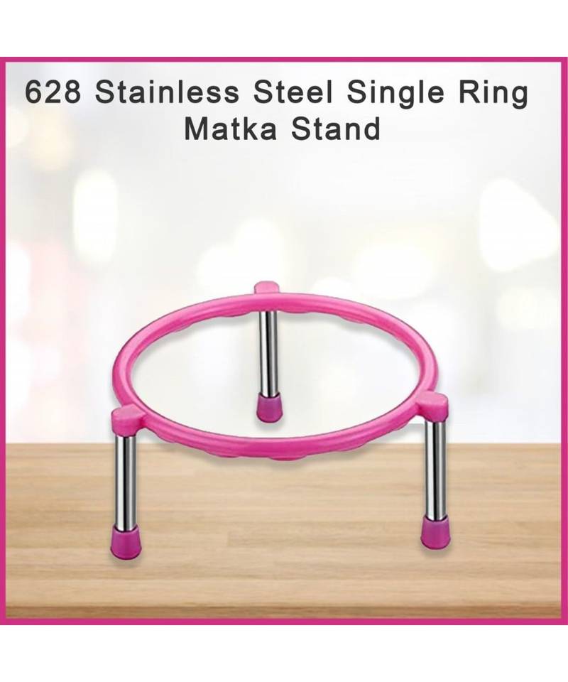 BargainsFree Stainless Steel Single Ring Matka Stand (set of 2 ...