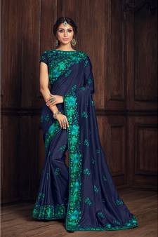 Buy Heavy Work Sarees Designs, Indian Heavy Work Wedding Sarees