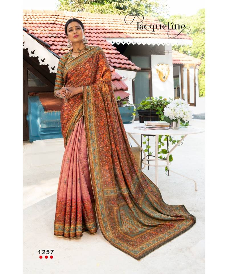 Pink silk sarees Traditional Saree with Contrast Border - ANGARIKA ...