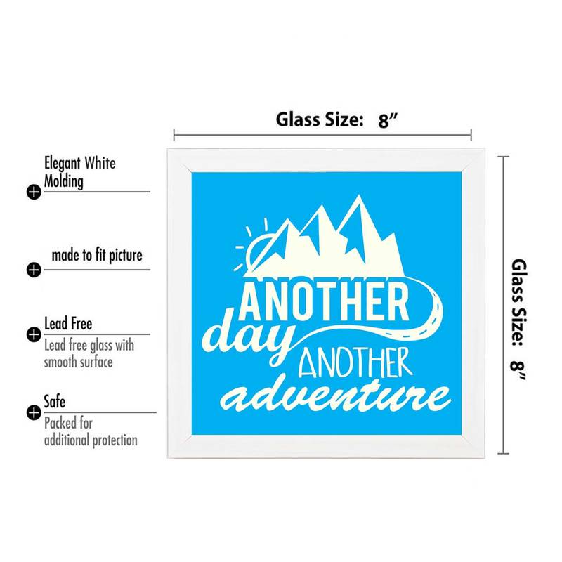 Another Day Another Adventure Motivational White Framed Wall Hanging ...