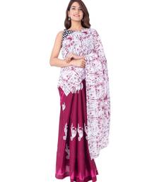 Pure Cotton Malmal Saree Bagru Print Batik Hand block Womens Saree ...