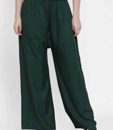 Ro Sky Fashion Women Rayon Plain Palazo - Ro-Sky Fashion - 3480484