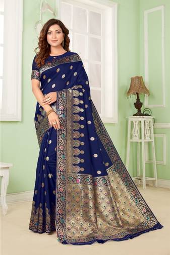 Buy Art Silk Sarees Online Shopping @ Mirraw