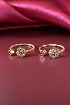 Shop Indian Toe Rings, Jodavi Designs Online for Women | Mirraw