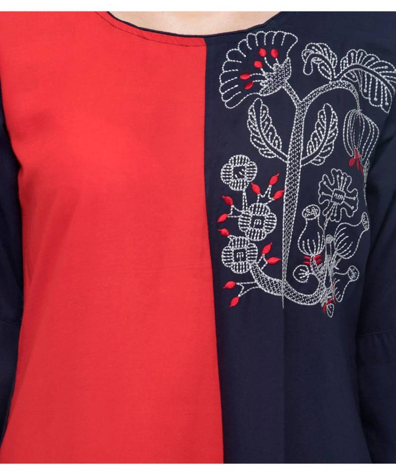RUH Multi color embroidered kurtis - R.U.H.OVERSEAS - 3507722