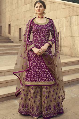 Palazzo Suits - Shop Latest Designer Palazzo Dress Online at Mirraw