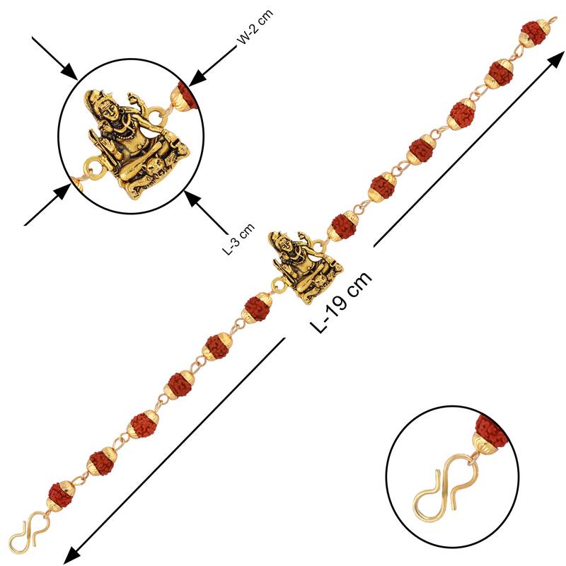 Rakhi Rudraksh Shiv Ji With Bhabhi Rakhi Shreenathji With Roli Chawal ...