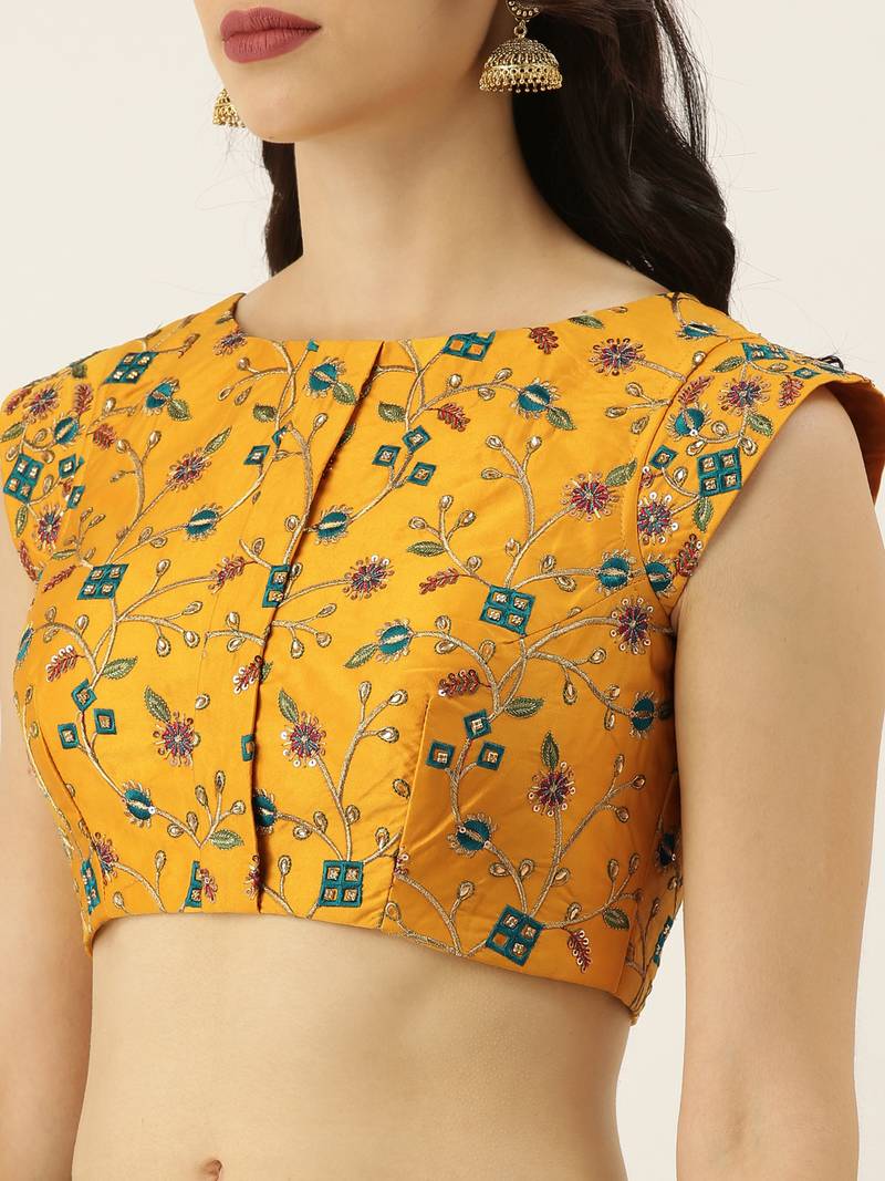 Mehendi Color Satin Silk A-line Semi-Stitched Lehenga & Unstitched ...