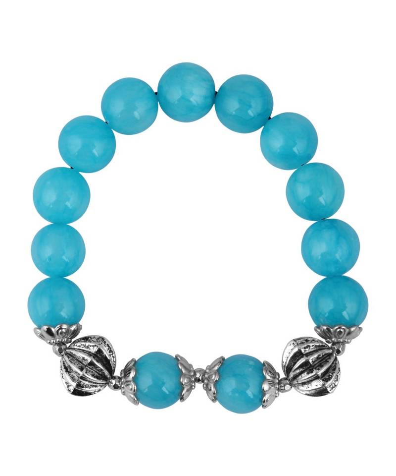 Blue Colored Quartz 7.5 inch Bracelet for Girls - Raviour Lifestyle ...