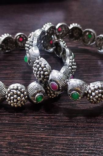 Oxidized Jewellery: Buy Indian Design Silver Oxidized Earrings, Bangles ...