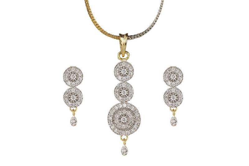 White stone pendants - Pearls Cart - 520243