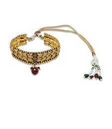 Classic antique gold baju bandh - Siyora Jewellery - 520349