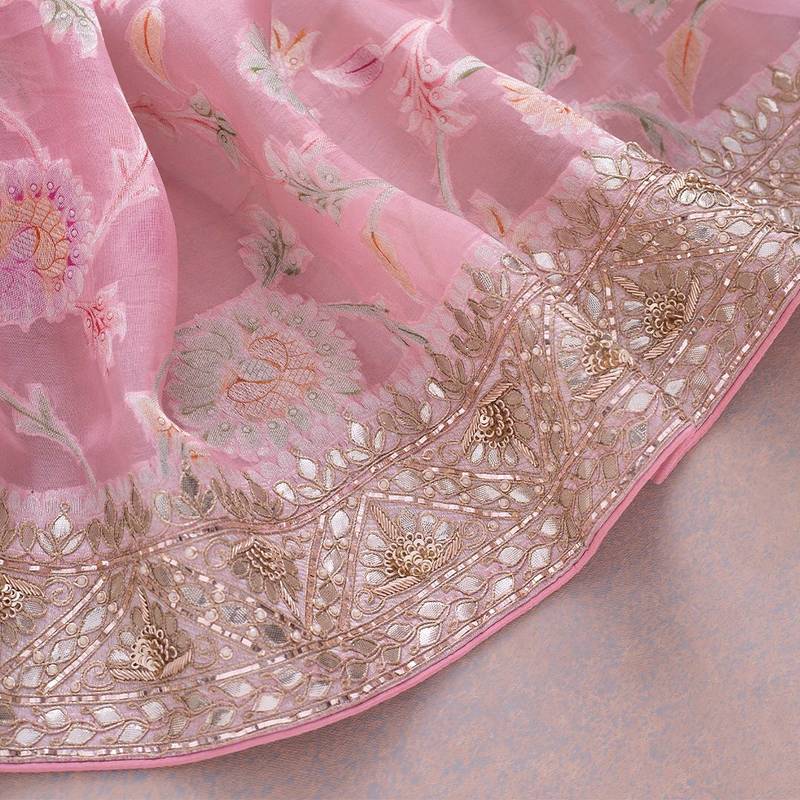 New Super Trending Designer Saree Collection havy sequence and gota ...