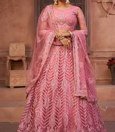 Festive wear net lehenga choli with duptta - WARTHY ENT - 3657668