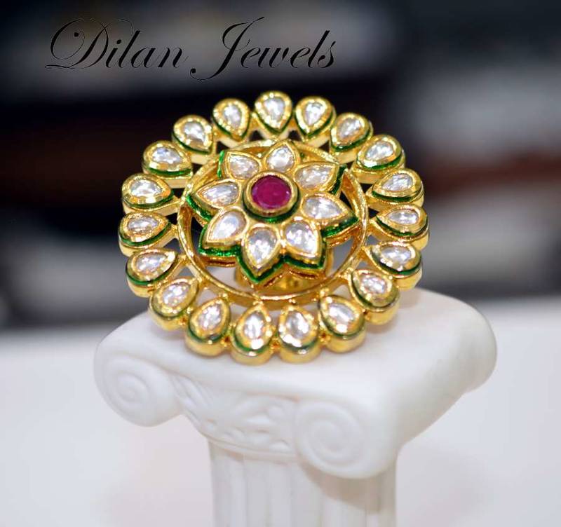 Polki Cocktail Ring - Dilan Jewels - 51590