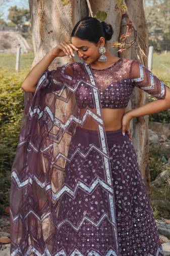 Net Lehenga - Buy Indian Net Lehenga Choli Designs with Dupatta Online