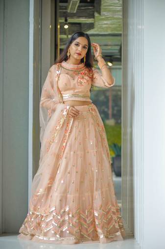Net Lehenga - Buy Indian Net Lehenga Choli with Dupatta & Lining Online