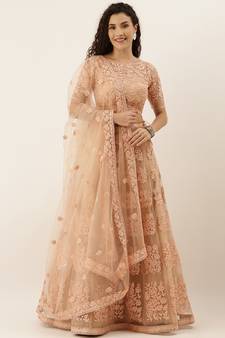 Net Lehenga - Buy Indian Net Lehenga Choli with Dupatta & Lining Online