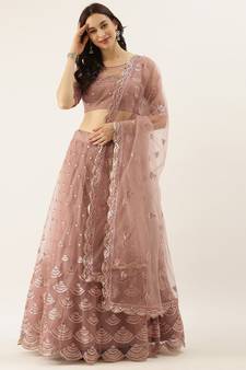 Net Lehenga - Buy Indian Net Lehenga Choli with Dupatta & Lining Online