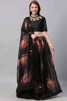Net Lehenga - Buy Indian Net Lehenga Choli with Dupatta & Lining Online