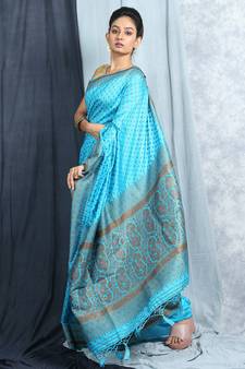 Sky Blue Sarees - Buy Sky Blue Sarees Online at Best Prices