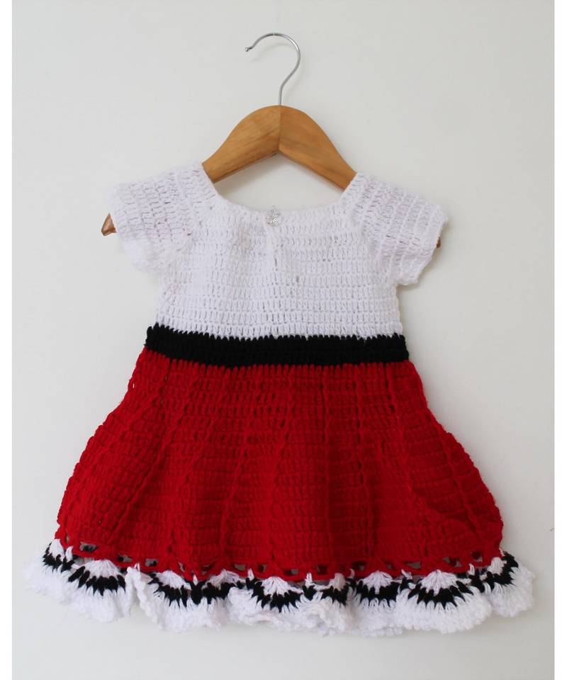 Woonie Dual Color Frock with Bow Detail - WOONIE - 3699042