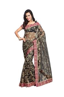 Buy Designer Net Sarees Online in India - Mirraw