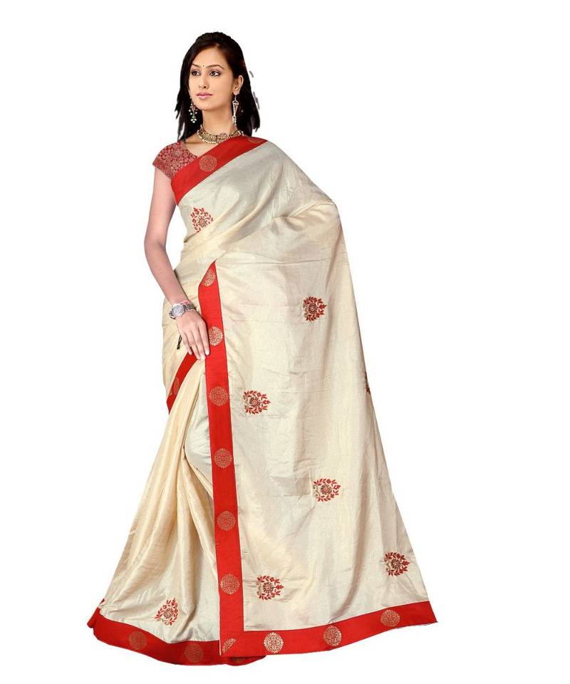 Chikoo Color Dola Silk Embroidered Saree Embellished With Decorative ...